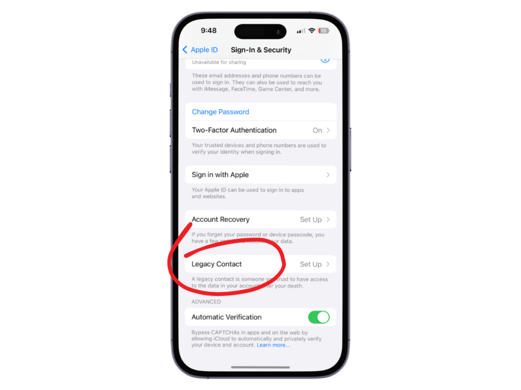 New Apple feature: Legacy Contact - My Computer Works